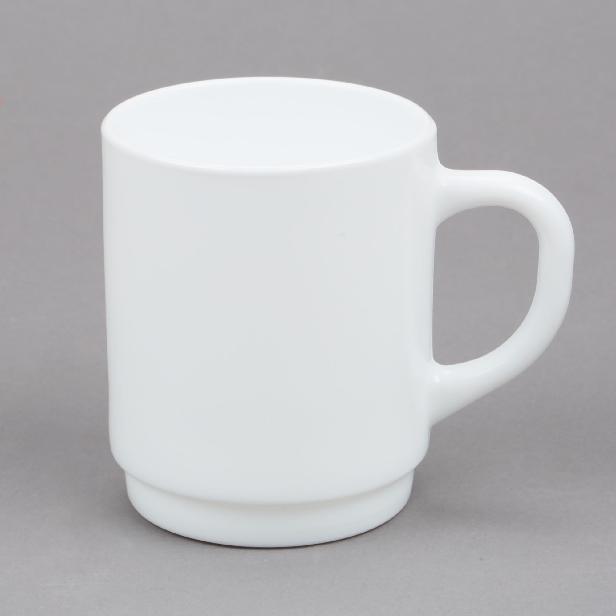 Arcoroc 36140 Opal Restaurant White Stacking Mug by Arc Cardinal - 36/Case