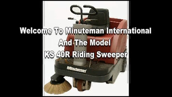 Minuteman Kleen Sweep Series 47" Rider Battery Operated Floor Sweeper