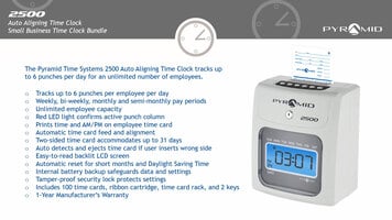 Pyramid 3600SS Time Clock / Document Stamp Video | WebstaurantStore