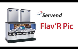 Servend 2705612 FRP-250 Flav'R Pic Ice / Beverage Dispenser with 8 ...