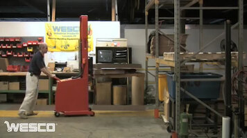 Wesco Industrial Products 261037 1000 lb. Counter Balance Powered Stacker with 56" Lift Height