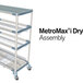 Metro PR48VX3-XDR MetroMax i Mobile Four Tier Bulk Tray Drying Rack ...
