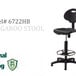 National Public Seating 6716HB Kangaroo Swivel Industrial Stool
