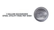 Behrens 1 Gallon Galvanized Steel Utility Pan / Pet Dish Features Video ...