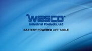 Wesco Battery Powered Lift Table Overview Video | WebstaurantStore