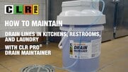 CLR Pro Drain Maintainer: How To Maintain Drain Lines Video ...