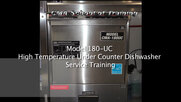 CMA 180UC Undercounter Dishwasher Training Part 1 Video | WebstaurantStore