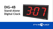 DIG-4B Stand-Alone Digital Clock Video | WebstaurantStore