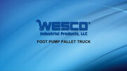 WESCO Foot Pump Pallet Truck Video | WebstaurantStore