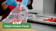 How to Flash Freeze (Individual Quick Freeze) Food Video