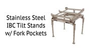 Vestil IBC-TLT Stainless Steel Bulk Container Tilt Stand with Fork ...