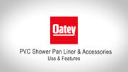 Oatey PVC Shower Pan Liner & Accessories: Use & Features Video ...