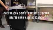 Paragon Electric Heated Hand Washing Portable Sink Demonstration Video ...