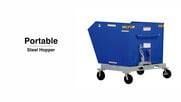 Vestil P-HOP Portable Steel Hoppers Video | WebstaurantStore