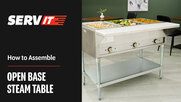 Servit Open Base Steam Table Assembly Instructions Video | WebstaurantStore