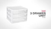 Sterilite Wide 3-Drawer Unit Overview Video | WebstaurantStore