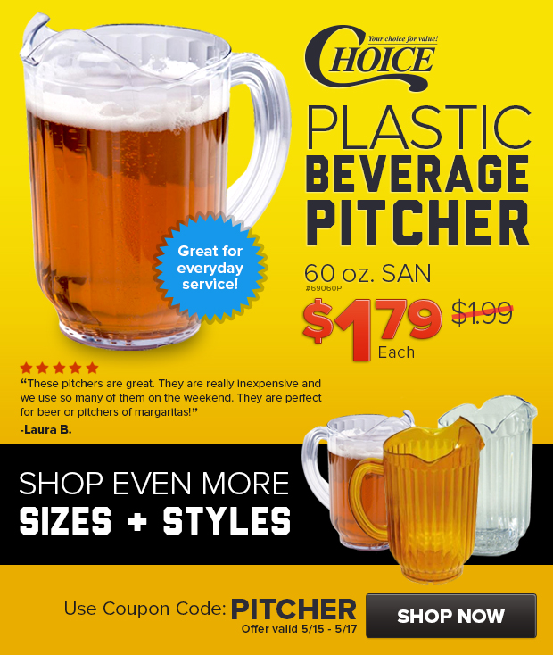Save Big With Beer Pitchers Starting at $1.79 Each! Barstools only $29. ...