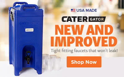 CaterGator 5 Gallon Green Insulated Beverage Dispenser